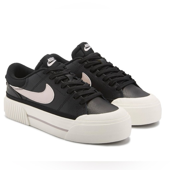 Nike | Shoes | Nike Court Legacy Lift Platform Black Violet Womens 8 ...